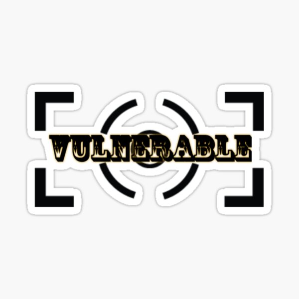 "Vulnerable" Sticker for Sale by Chateau14 | Redbubble