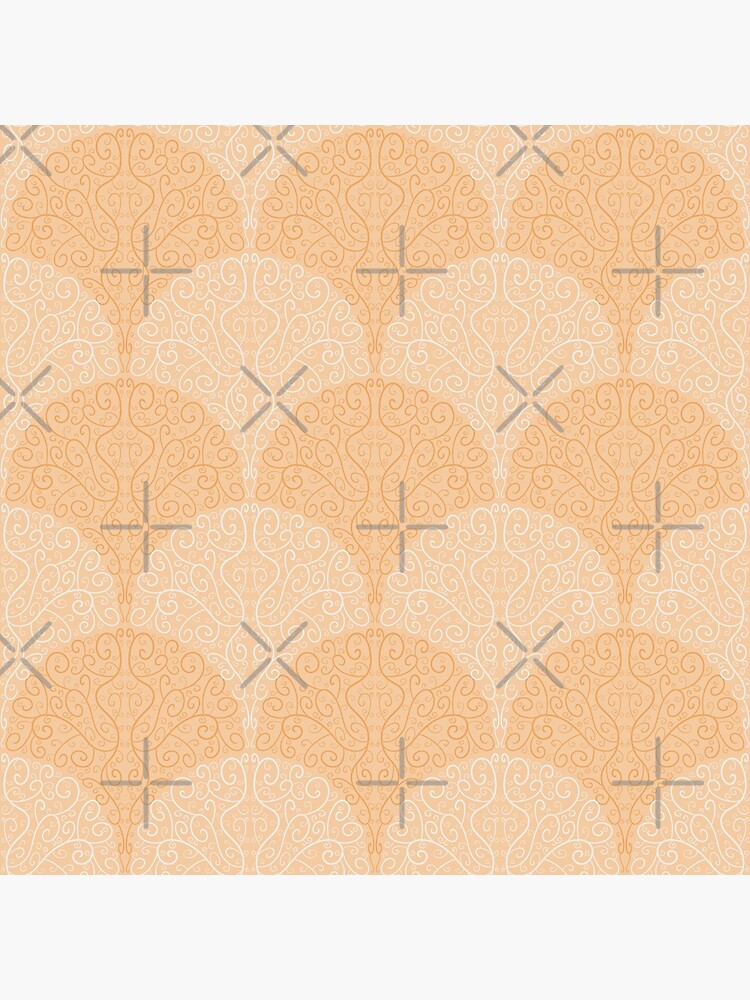 "Scallop Swirl Pattern in Pastel Peach" Poster by HannahMaria8 | Redbubble