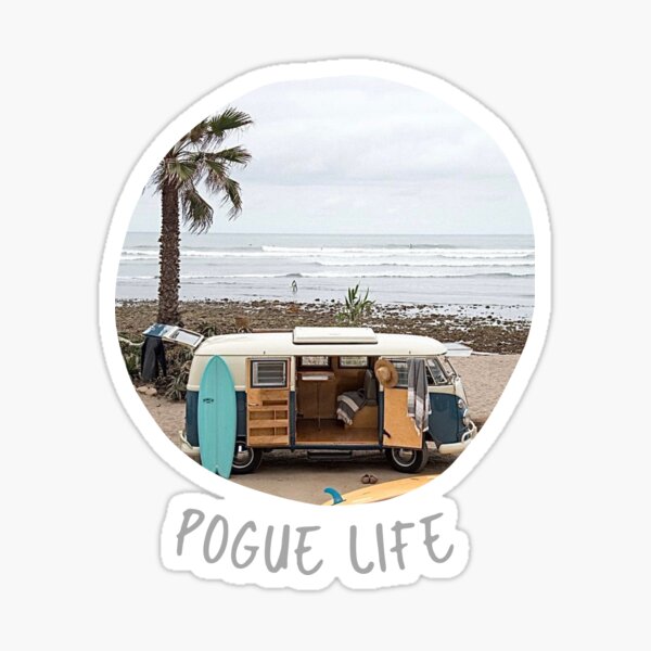 ""Pogue life" sticker Outer Banks" Sticker for Sale by patriclucian ...