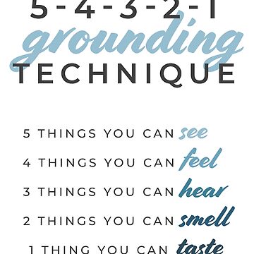 "Grounding Breathing Technique Emotional Self Regulation 5 4 3 2 1 ...