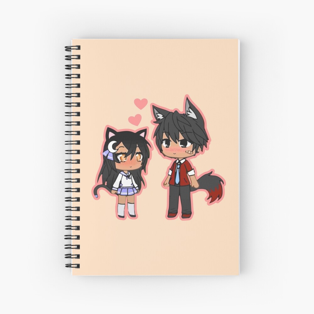 "Aphmau and Aaron Mystreet Aarmau Love" Spiral Notebook for Sale by ...