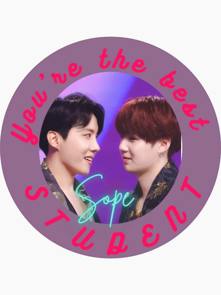 "BTS "Sope" Jhope&Suga inspired design" Sticker for Sale by Ellesope ...