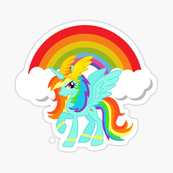 "Princess Rainbow Dash" Sticker for Sale by ARTICIAL | Redbubble