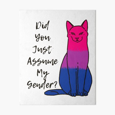 "Misgendered angry cat- bisexual " Art Board Print for Sale by ...