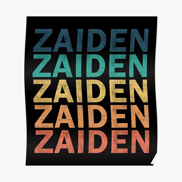 Póster «Camiseta con nombre de Zaiden - Camiseta de artículo de regalo ...