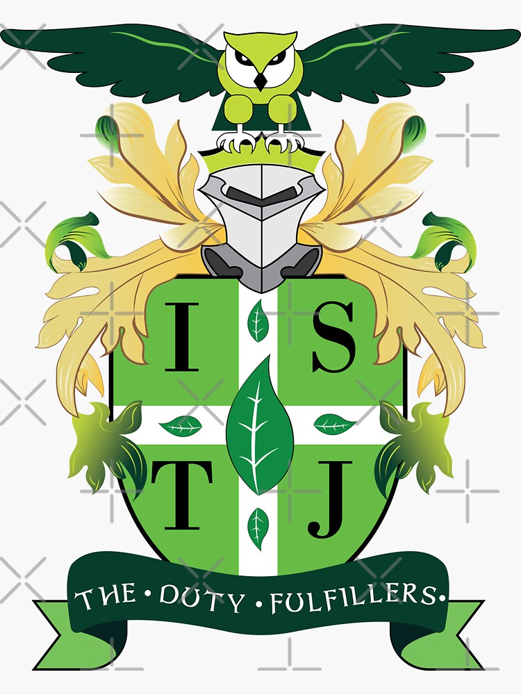 "ISTJ Personality Insignia" Sticker for Sale by CreativeSavvy | Redbubble