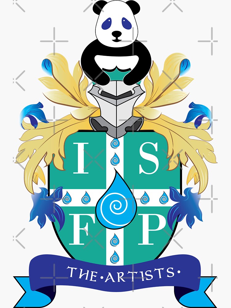 "ISFP Personality Insignia" Sticker for Sale by CreativeSavvy | Redbubble