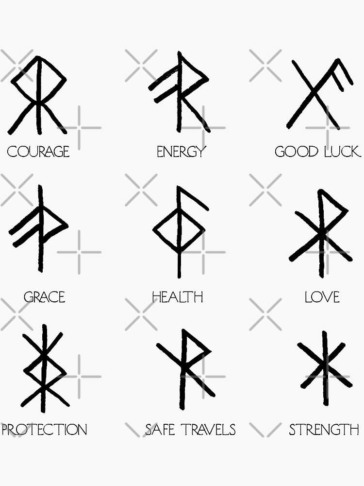 "Bind-Runes" Sticker for Sale by Phantasmal-2-do | Redbubble