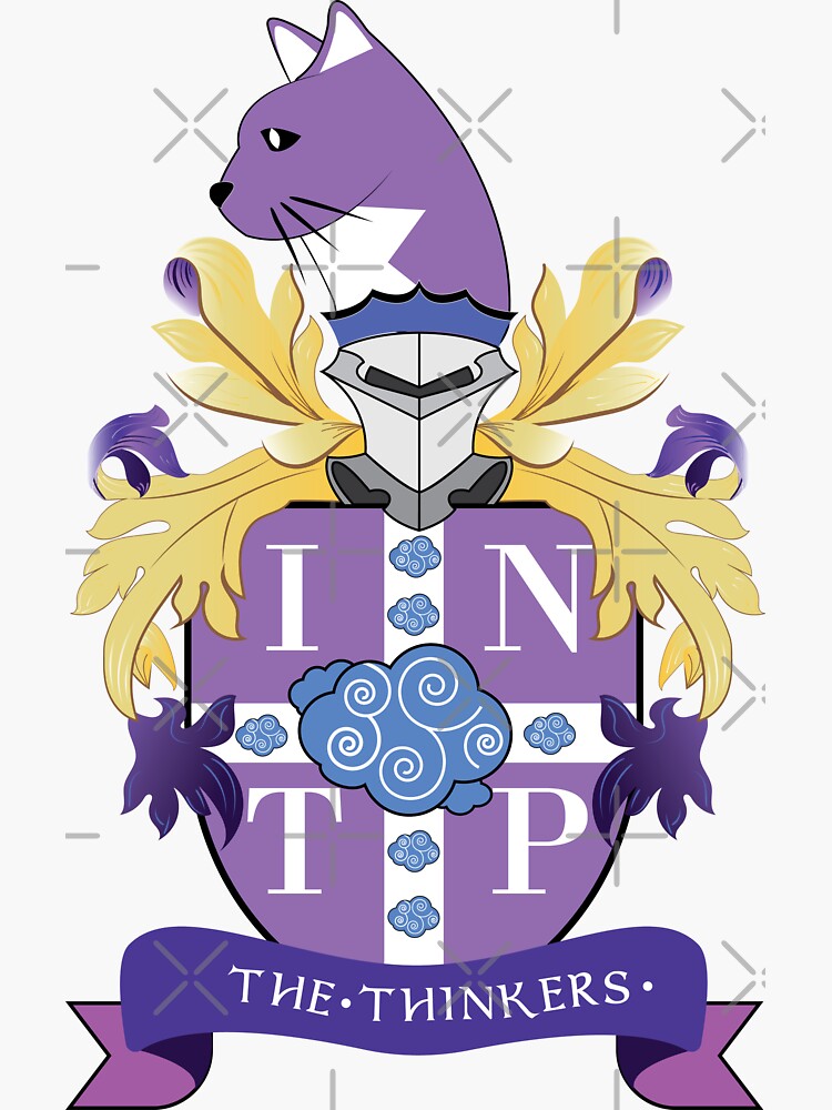 "INTP Personality Insignia" Sticker for Sale by CreativeSavvy | Redbubble