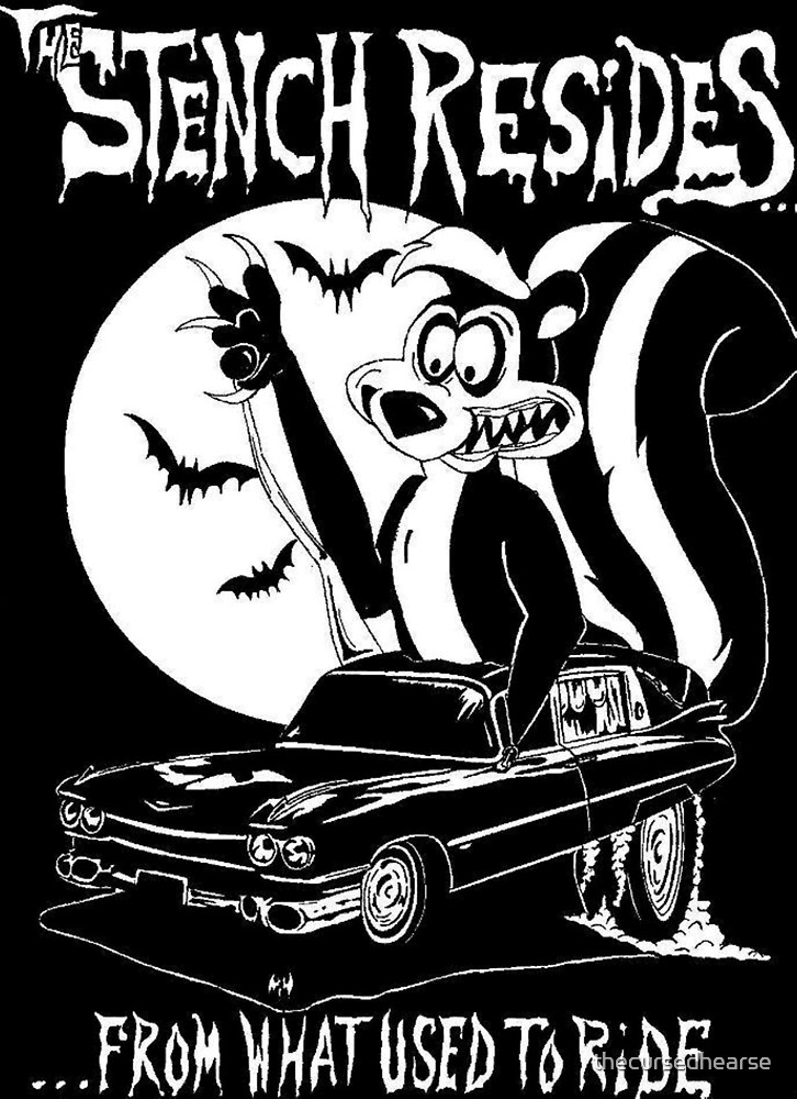 "Skunk in a 1959 Cadillac Hearse Ed Roth inspired" by thecursedhearse ...