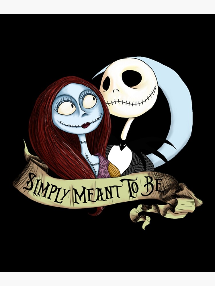 "Jake and Sally Nightmare Before Christmas Love" Poster for Sale by ...