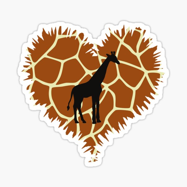 "Wildlife & Forest,Nature Cute Art - giraffe art " Sticker for Sale by ...