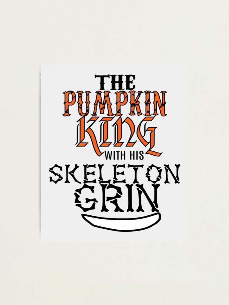 "Nightmare Before Christmas-Inspired Skeleton Grin " Photographic Print ...