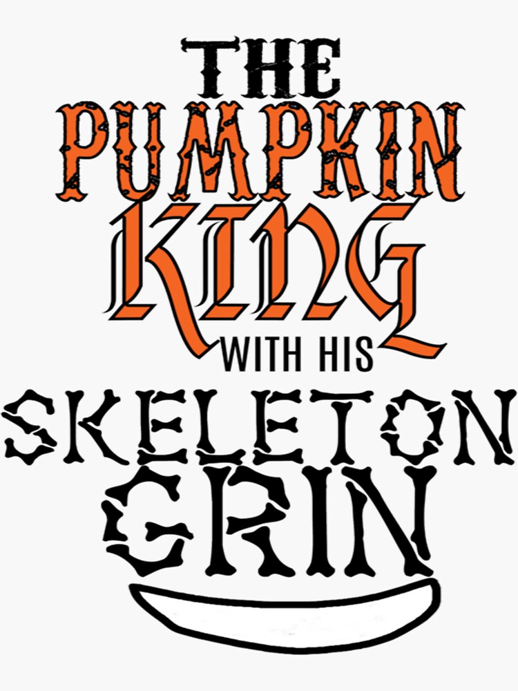 "Nightmare Before Christmas-Inspired Skeleton Grin " Sticker for Sale ...