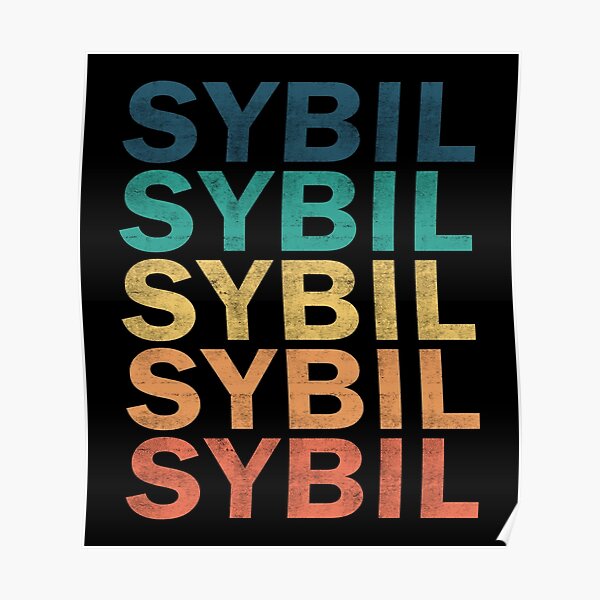 Póster «Camiseta con nombre de Sybil - Camiseta de artículo de regalo ...