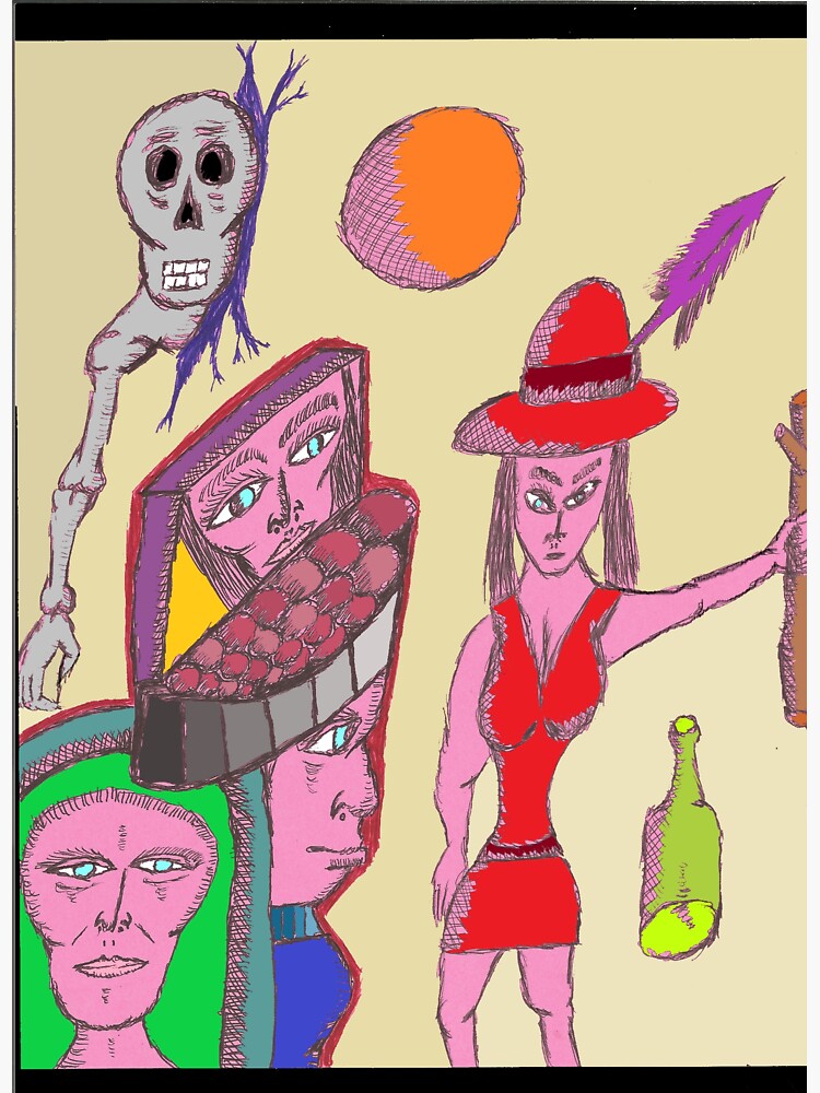 "shaking the stick" Sticker for Sale by wormink | Redbubble