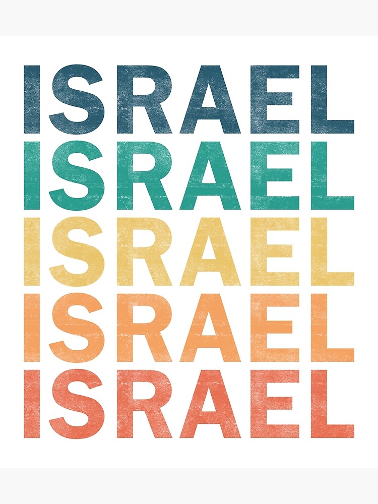 Póster «Camiseta con nombre de Israel - Camiseta de artículo de regalo ...