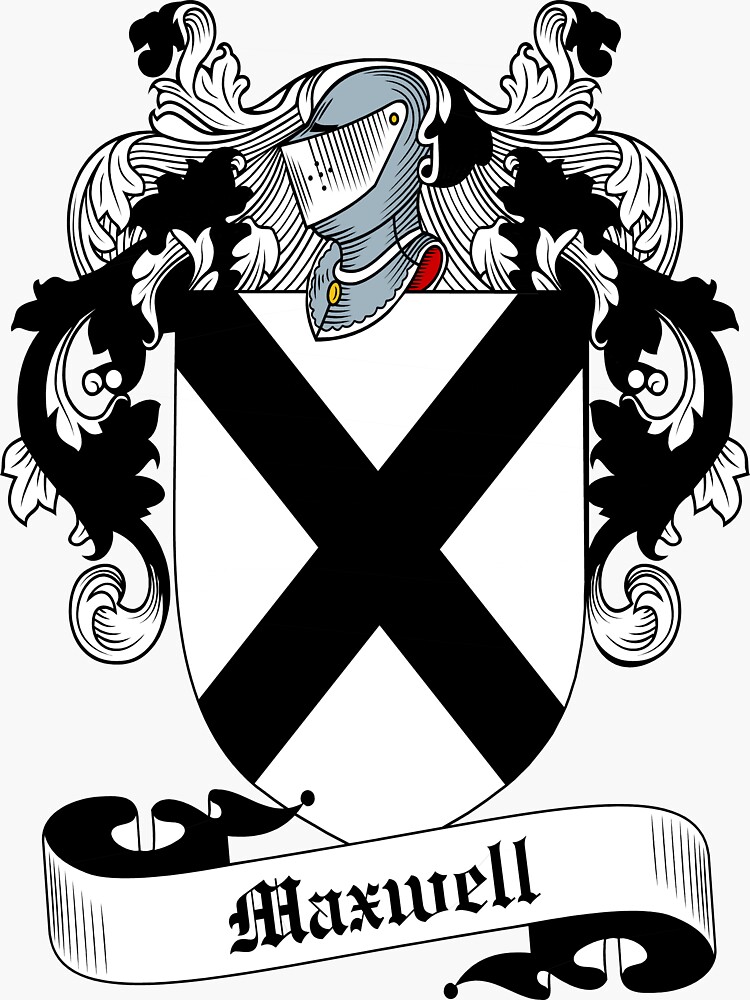 "Maxwell " Sticker for Sale by HaroldHeraldry | Redbubble