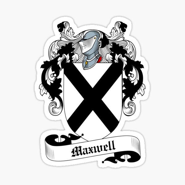 "Maxwell " Sticker for Sale by HaroldHeraldry | Redbubble