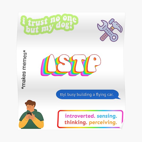 "ISTP Stereotype Pack" Poster for Sale by amathebee | Redbubble