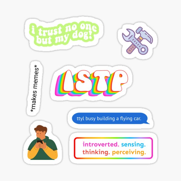 "ISTP Stereotype Pack" Sticker for Sale by amathebee | Redbubble