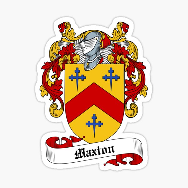 "Maxton " Sticker for Sale by HaroldHeraldry | Redbubble