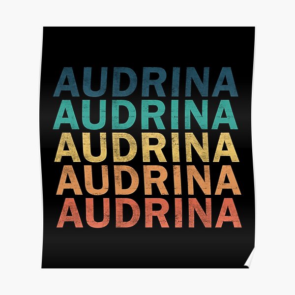 Póster «Camiseta con nombre de Audrina - Camiseta de artículo de regalo ...