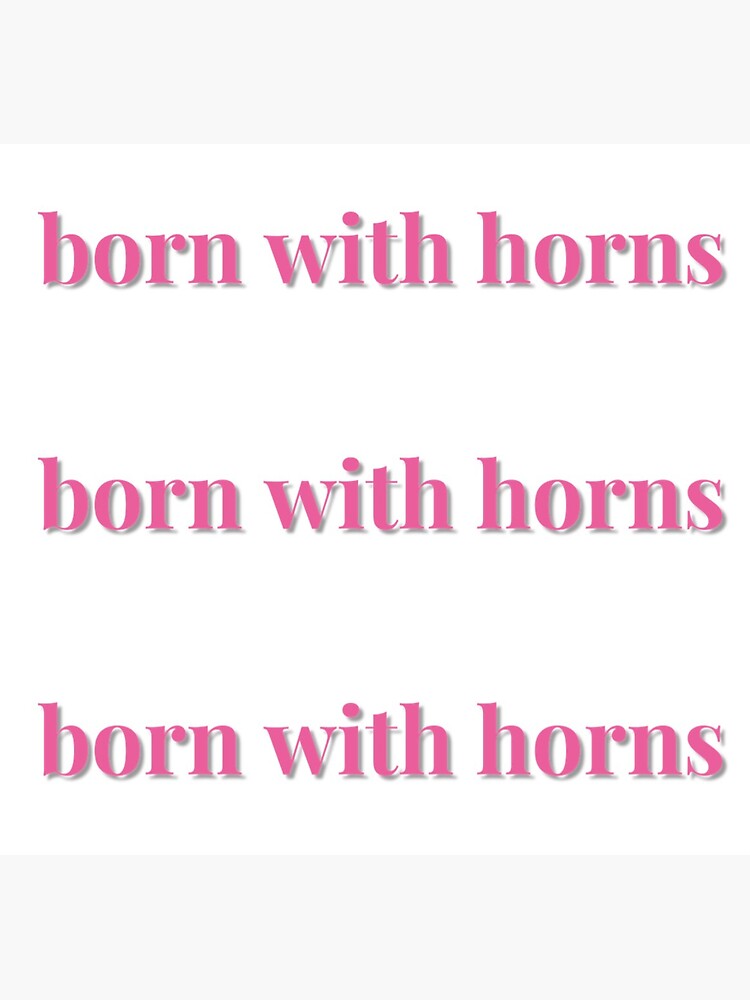 Pegatina «born with horns- Machine Gun Kelly » de martiponz | Redbubble