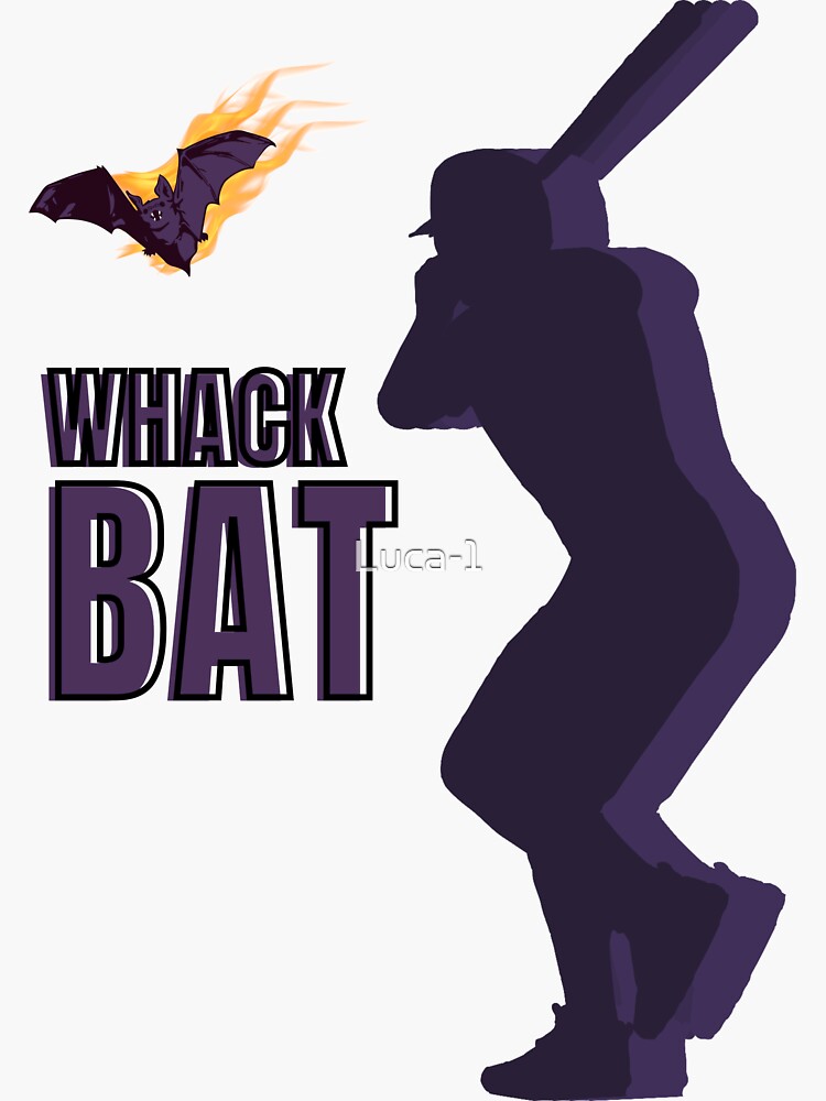 "Whack Bat" Sticker for Sale by Luca-1 | Redbubble
