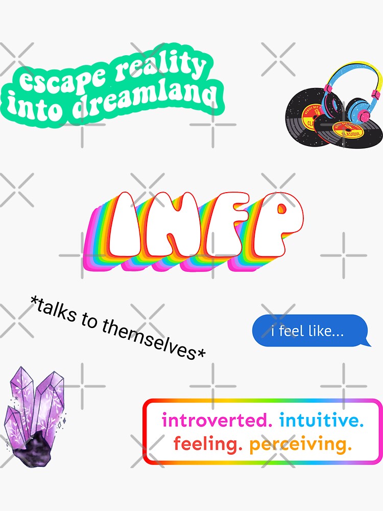 "INFP Stereotype Pack" Sticker for Sale by amathebee | Redbubble