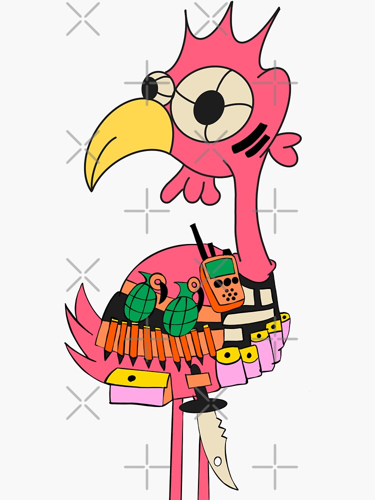 "Cute Tactical Chicken" Sticker for Sale by bylatenights | Redbubble
