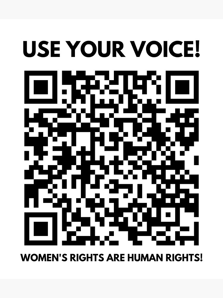 "Women's Rights QR Code" Sticker for Sale by KaARTehan | Redbubble