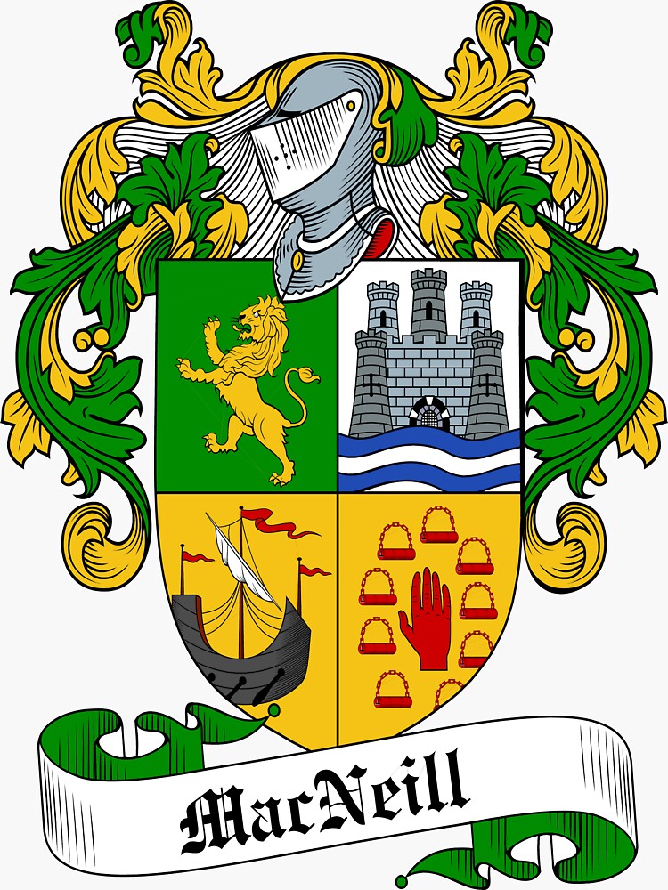 "MacNeill" Sticker for Sale by HaroldHeraldry | Redbubble