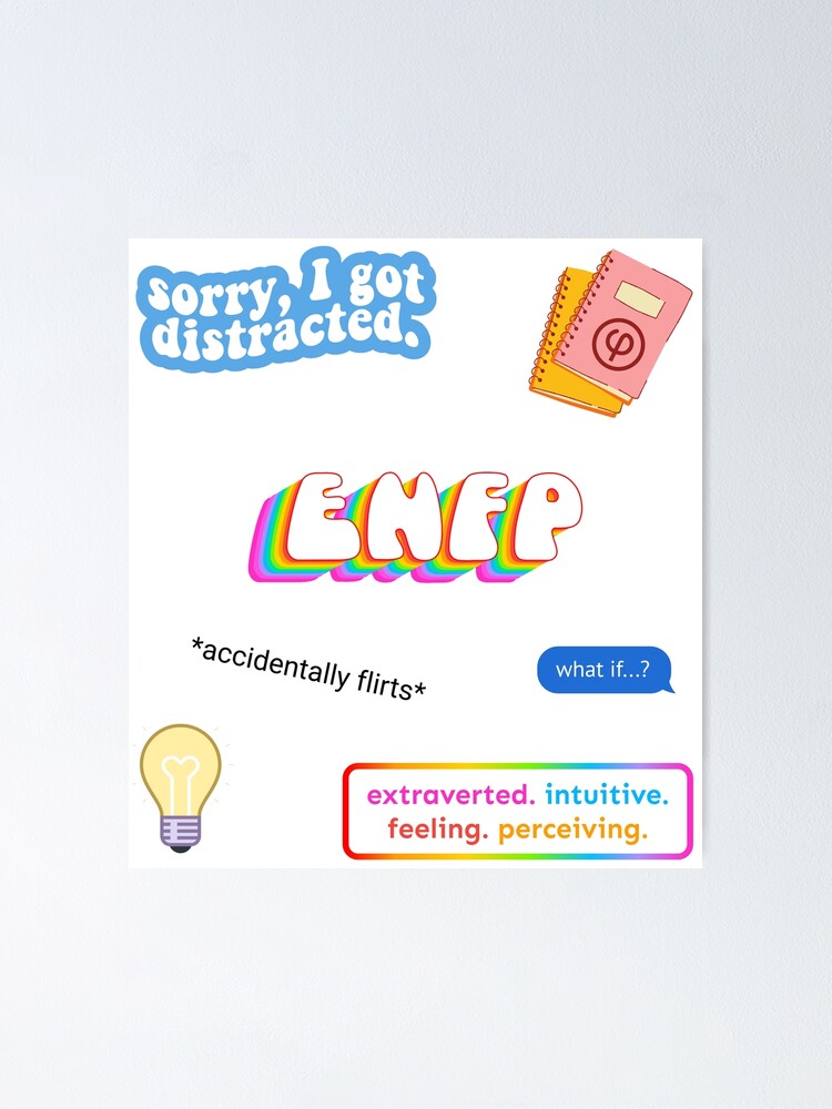 "ENFP Stereotype Pack" Poster for Sale by amathebee | Redbubble
