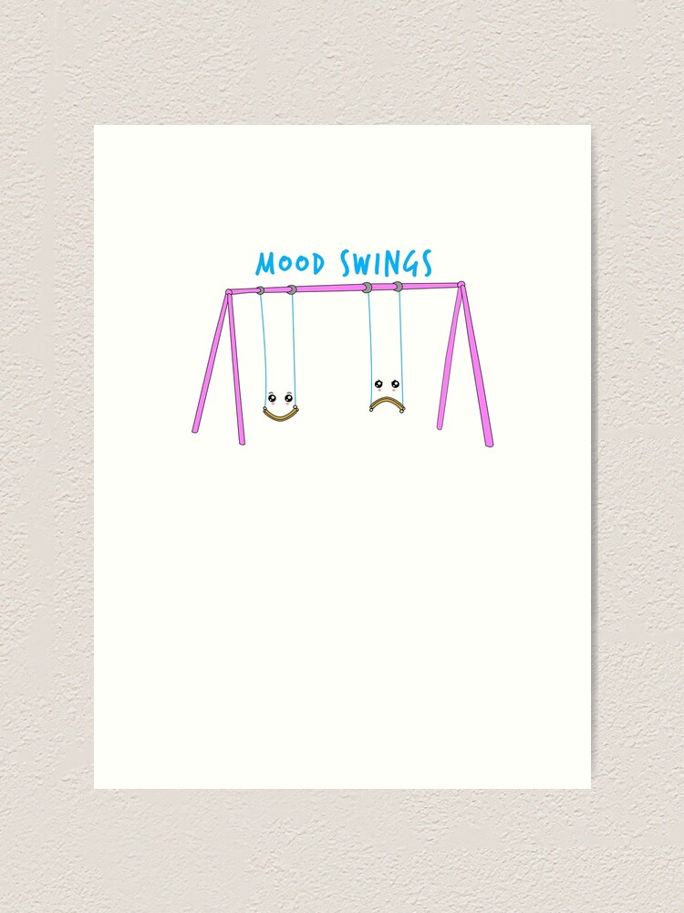 "Funny Mood Swings Playground Happy Sad Face Kawaii Cute Swing Set ...