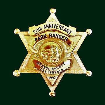 "Orange County Park Ranger 20th Anniversary Badge" Sticker for Sale by ...
