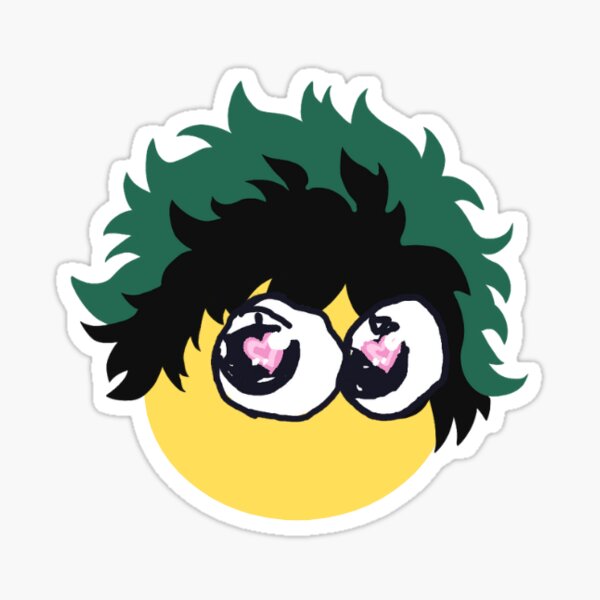 "Deku Fluch Emoji - Izuku Midoriya - My Hero Academia" Sticker von ...