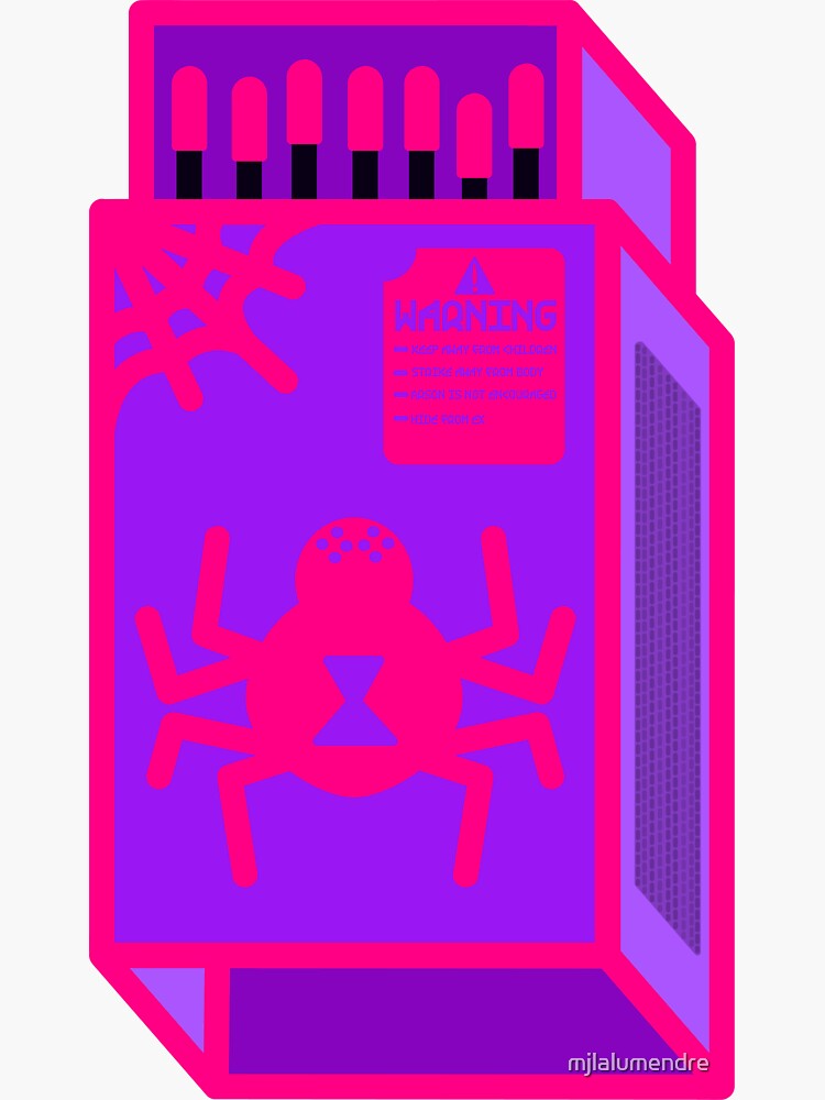 "Spider matches" Sticker for Sale by mjlalumendre | Redbubble