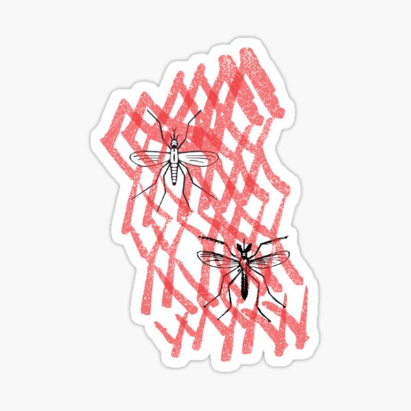 " Mosquito Net" Sticker for Sale by LPositiveCircle | Redbubble