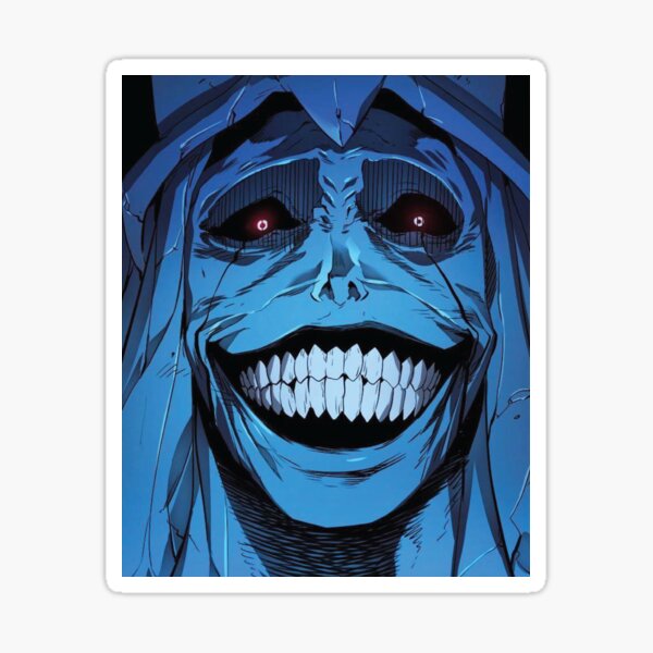 "solo leveling statue smile" Sticker for Sale by tahamed | Redbubble