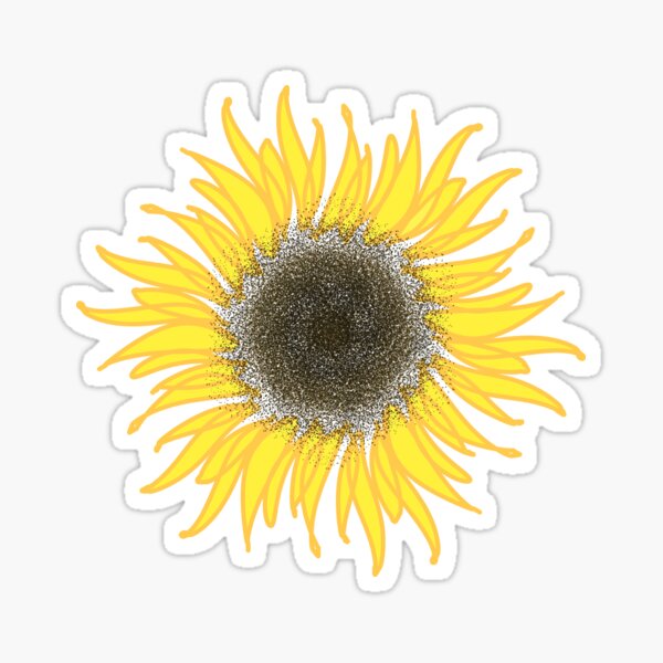 "Sunflower" Sticker for Sale by FoxsJob | Redbubble