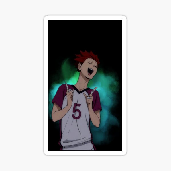 "Tendou Satori - Haikyuu by akiraise" Sticker for Sale by rihova33 ...