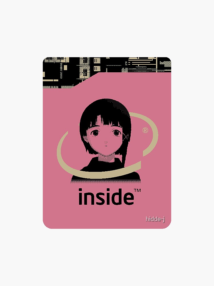 "Lain Inside" Sticker for Sale by hidde-j | Redbubble