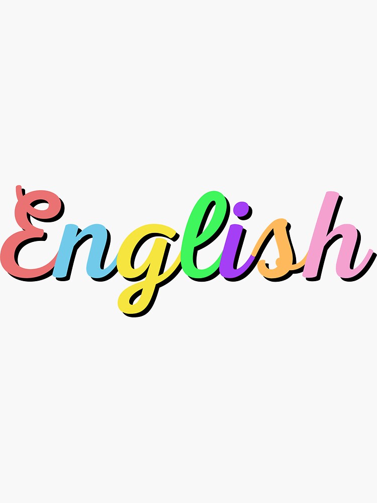 "English Sticker" Sticker for Sale by TryHard-Studios | Redbubble