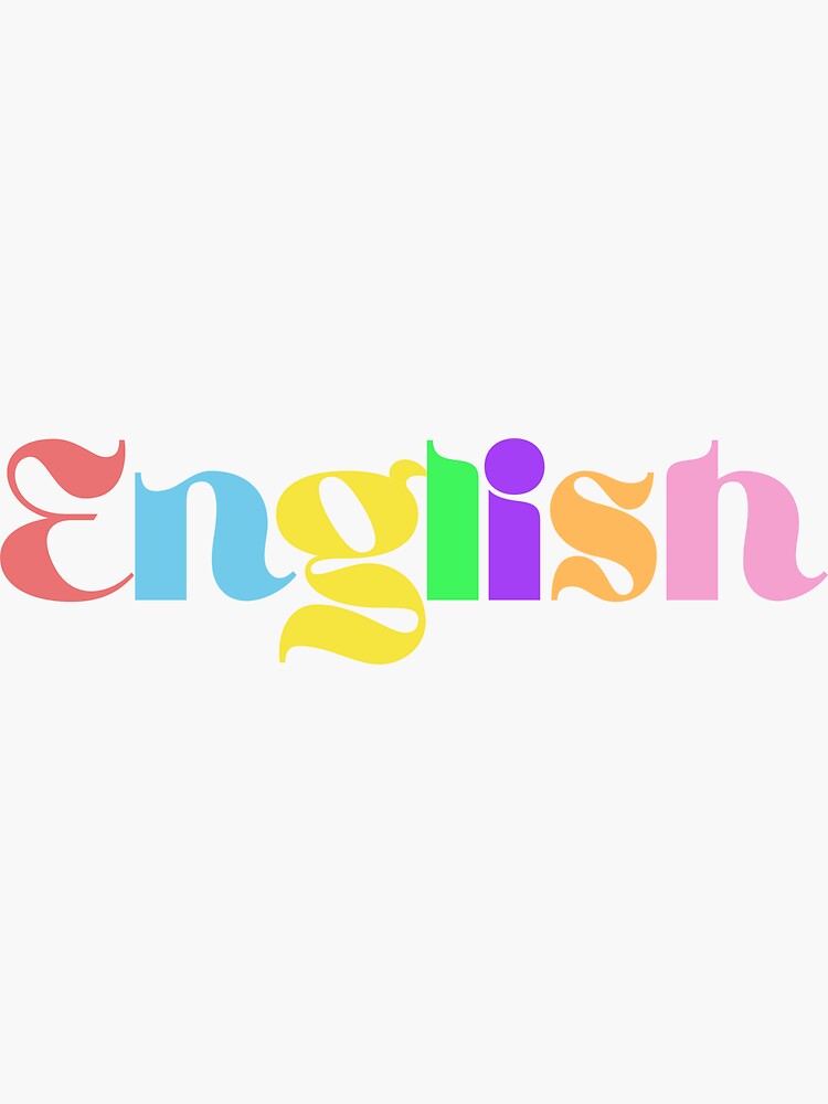 "English Sticker" Sticker for Sale by TryHard-Studios | Redbubble