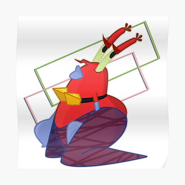 "The Bikini Bottoms: Mr. Krabs" Poster for Sale by Carl2Stickers ...