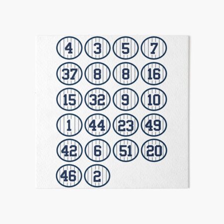 "THE NEW YORK RETIRED NUMBERS MONUMENT PARK VINTAGE SHIRT AND STICKER ...