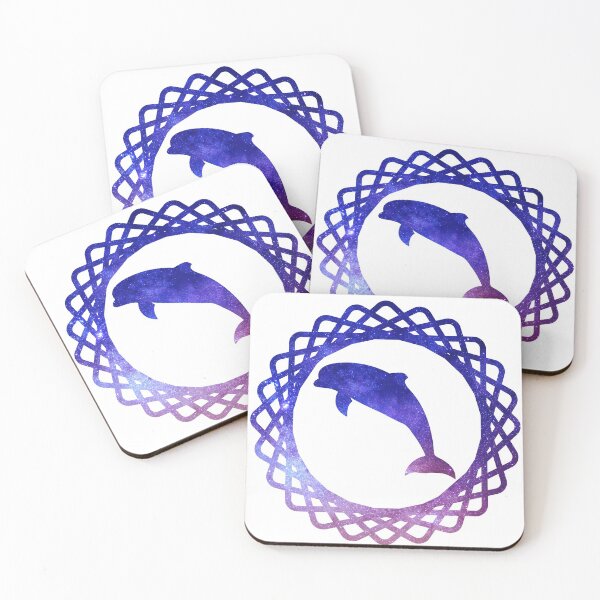 Cosmo Dolphin Coasters for Sale | Redbubble