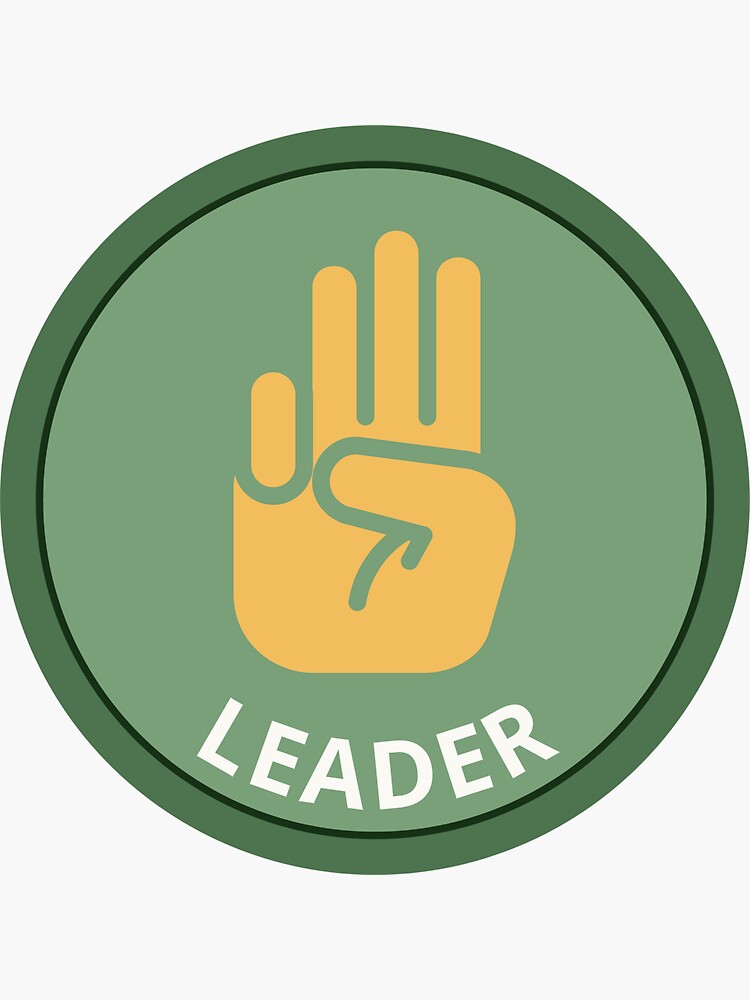 "Leader Badge" Sticker for Sale by Troop1174 | Redbubble