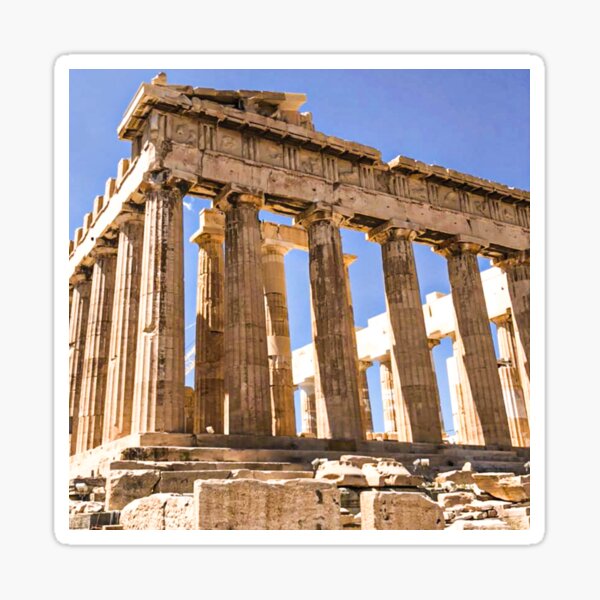 "Colorfull foto of Parthenon - Athenian Acropolis" Sticker for Sale by ...